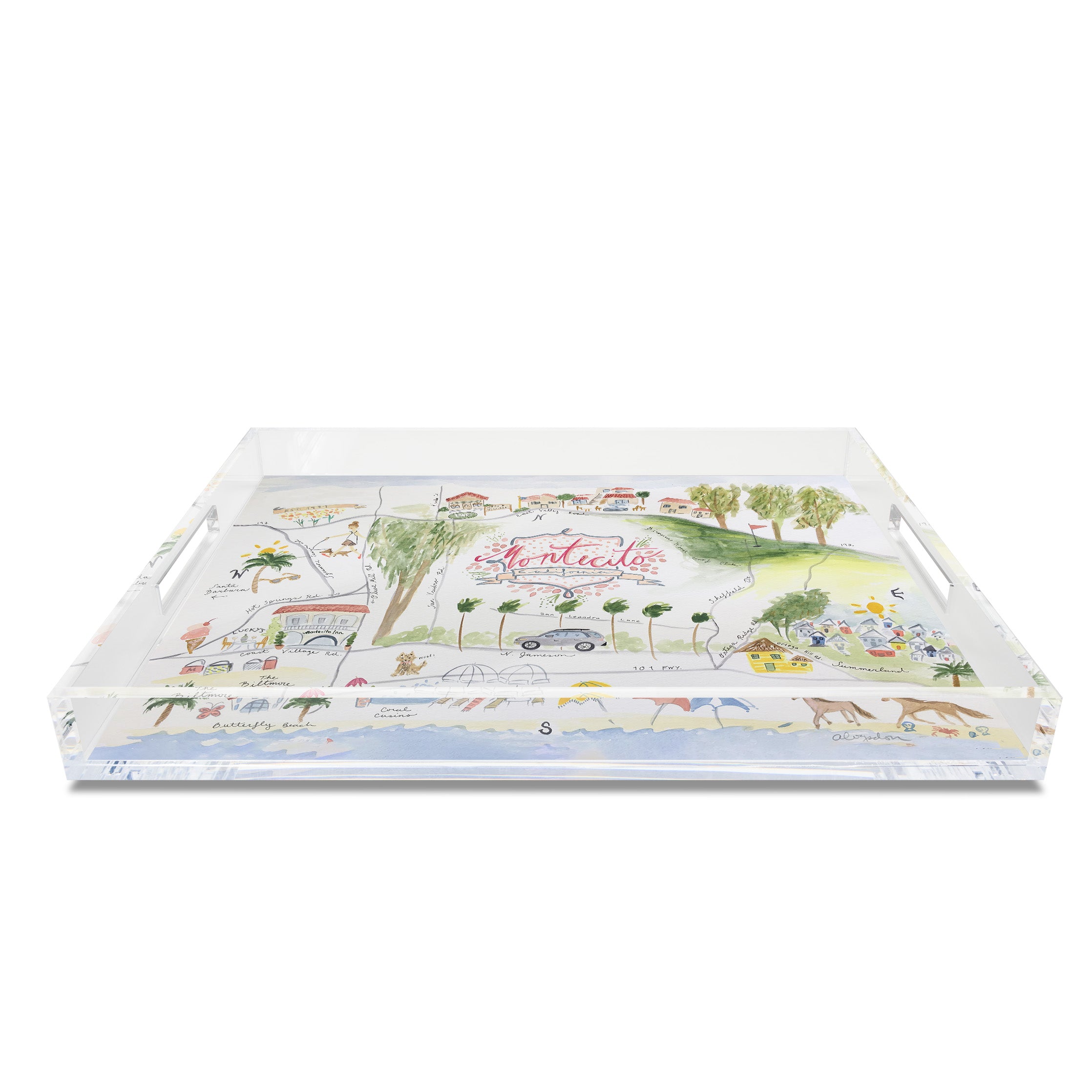 Montecito Map Acrylic Trays – My Mosaic